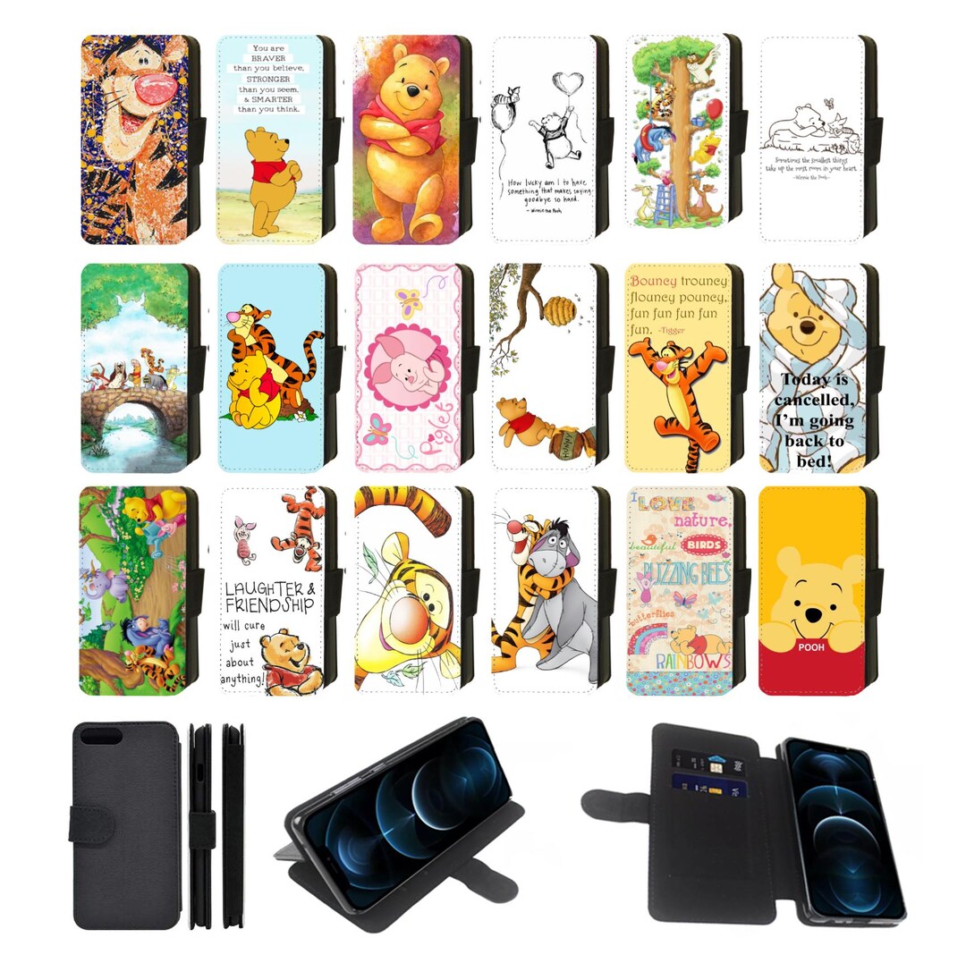 Winnie the Pooh Tigger Eeyore Flip/wallet Phone Case Cover for Iphone ...