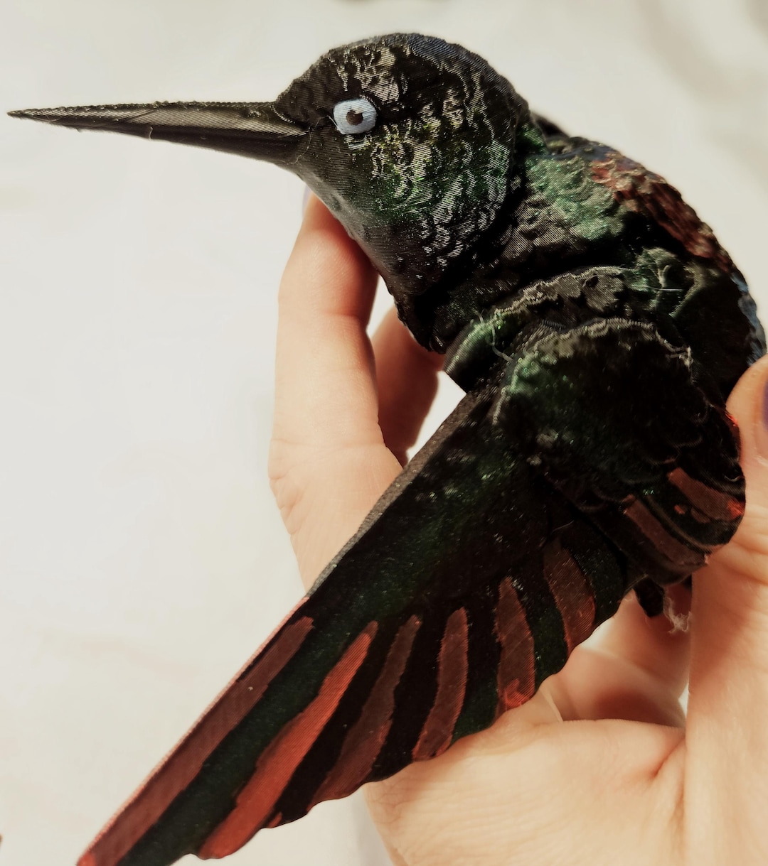 3D Printed Flexi Hummingbird: Shimmering Bird Fidget Toy - Etsy