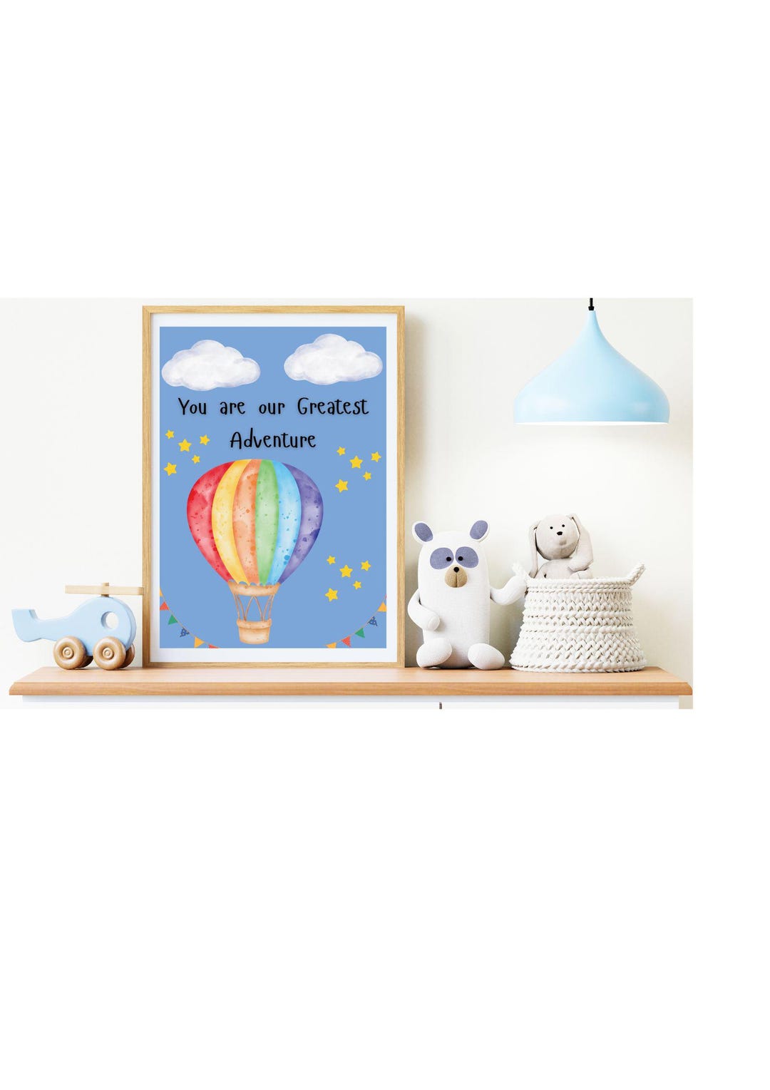 Baby Boy Nursery Wall Art, Printable Baby Room Decor, Blue Room Wall ...