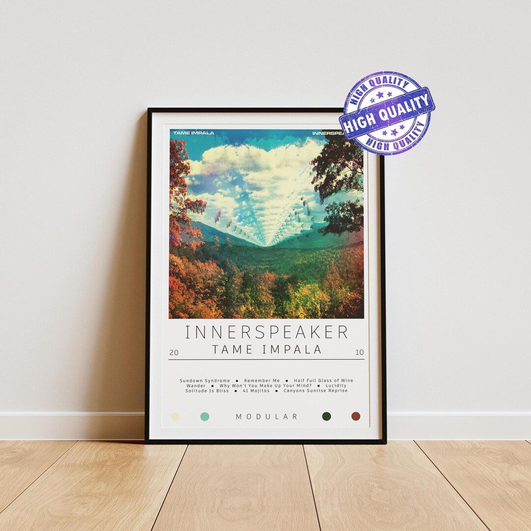 Tame Impala Poster | Innerspeaker Poster | Album Poster Prints | Wall ...
