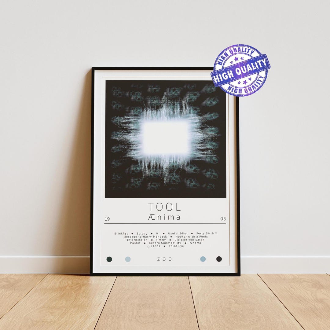 Tool Poster | Ænima Poster | Album Poster Prints | Wall Decor Posters ...
