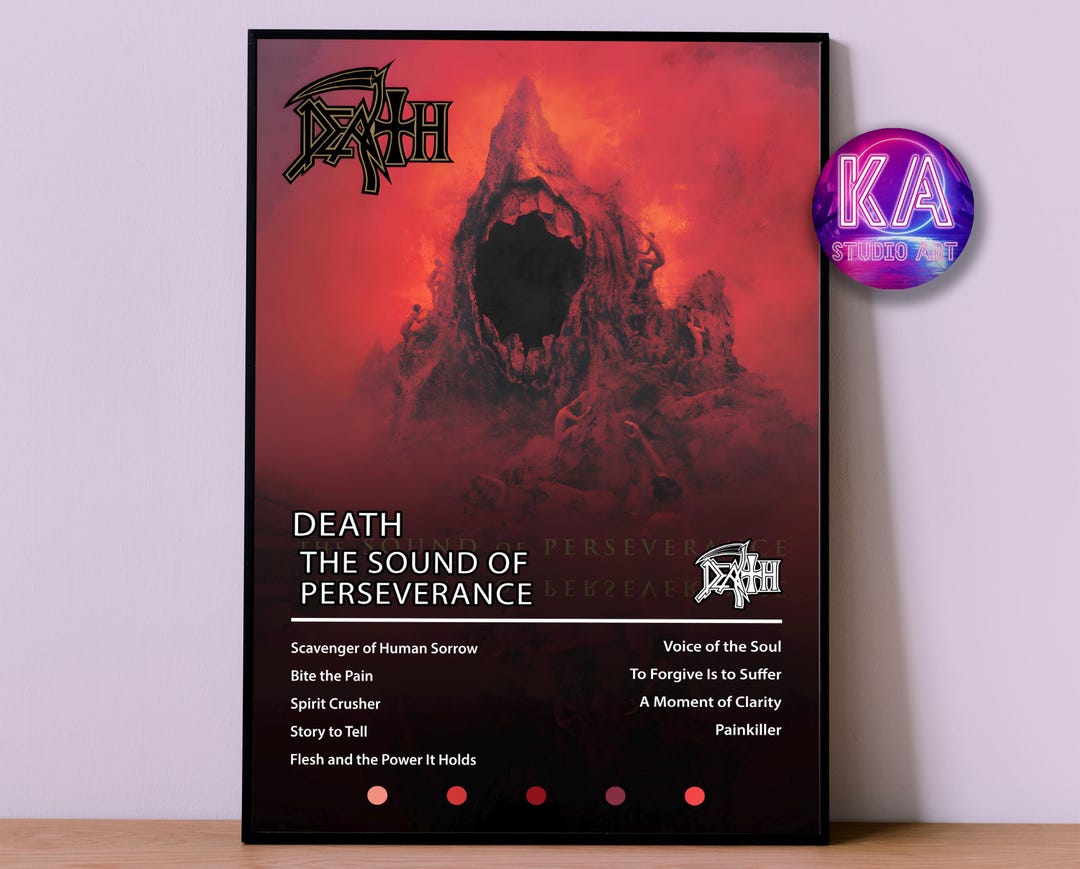 Death Poster | the Sound of Perseverance Poster | Album Poster Prints ...