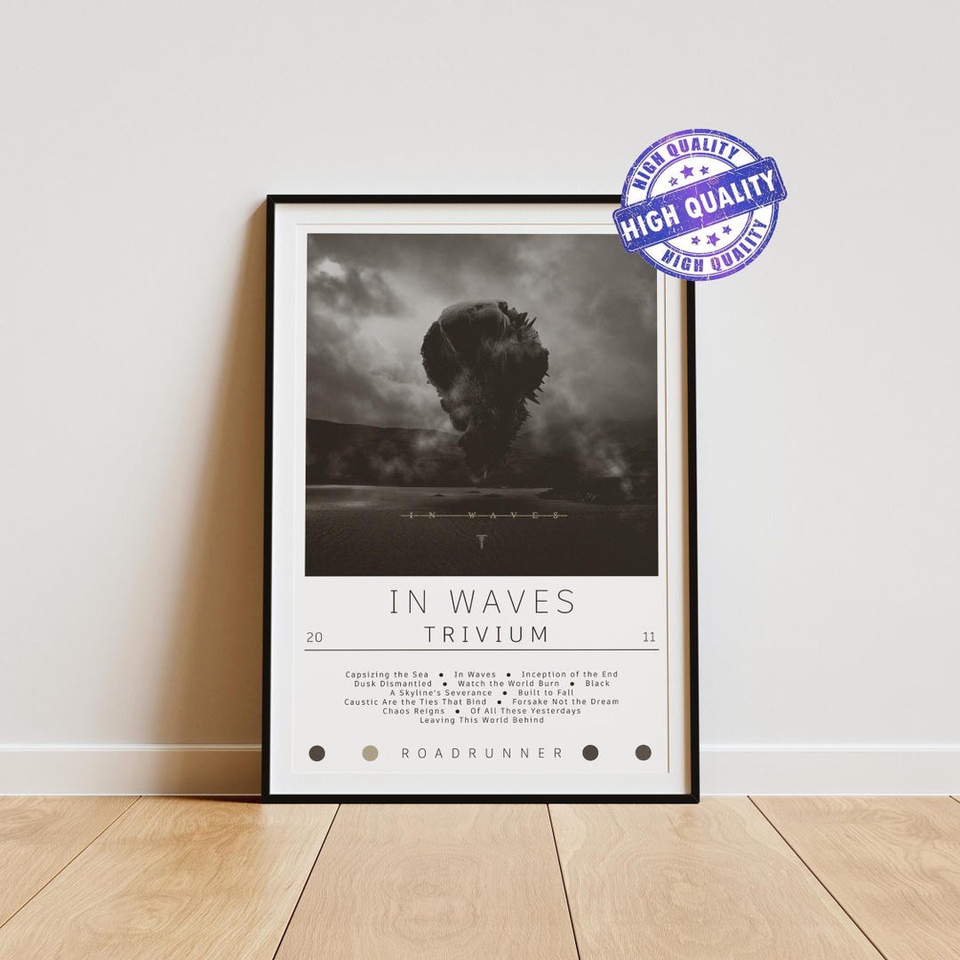 Trivium Poster | in Waves Poster | Album Poster Prints | Wall Decor ...