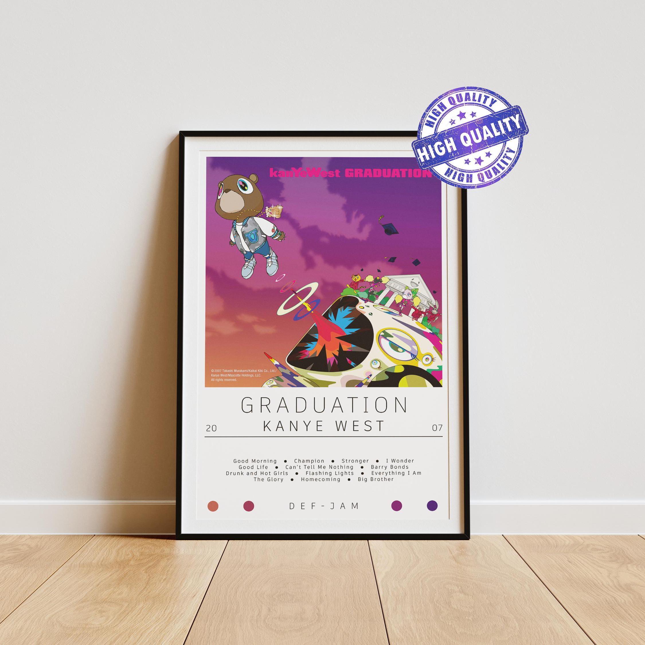 Kanye West Poster | Graduation Poster | Album Poster Prints | Wall ...