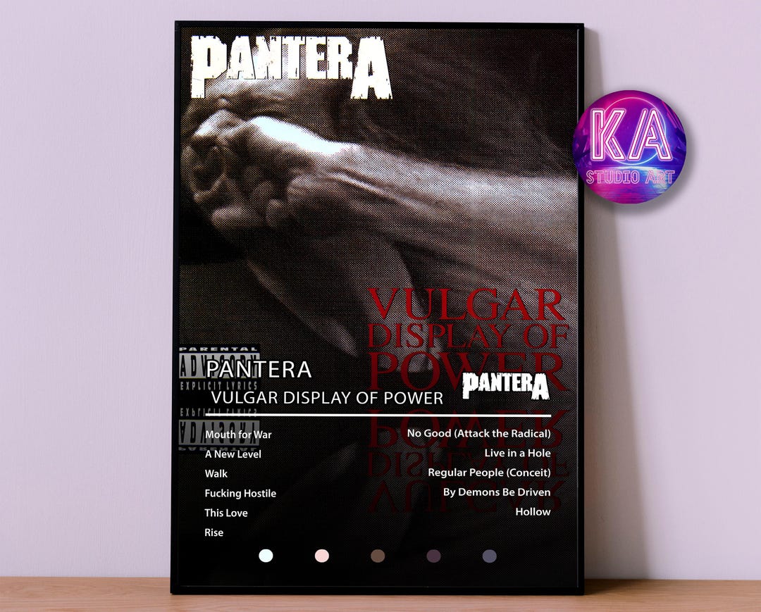 Pantera Poster | Vulgar Display of Power Poster | Album Poster Prints ...