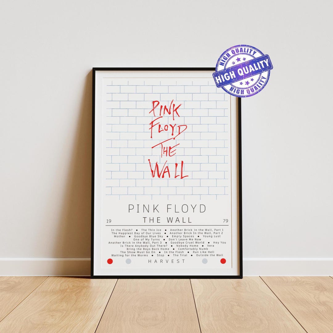 Pink Floyd Poster | the Wall Poster | Album Poster Prints | Wall Decor ...