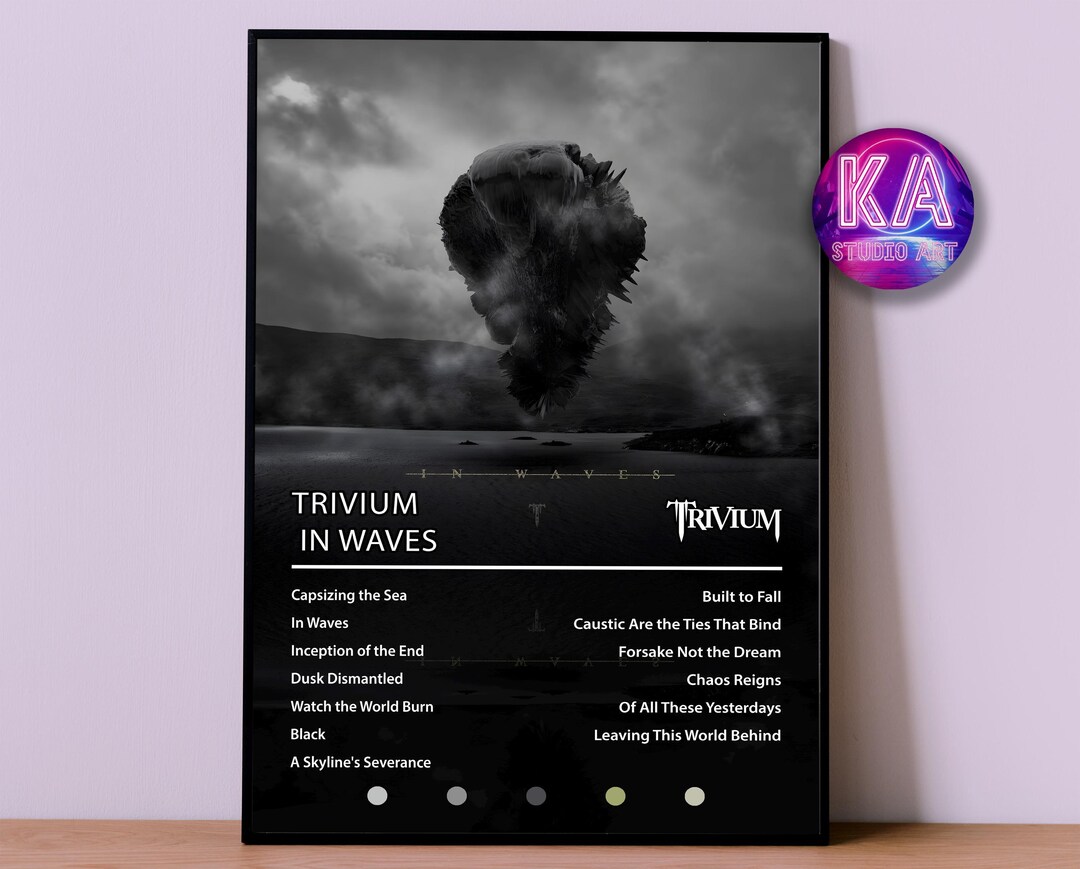Trivium Poster | in Waves Poster | Album Poster Prints | Wall Decor ...