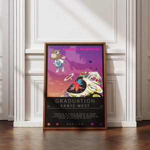 Kanye West Poster | Graduation Poster | Album Poster Prints | Wall ...
