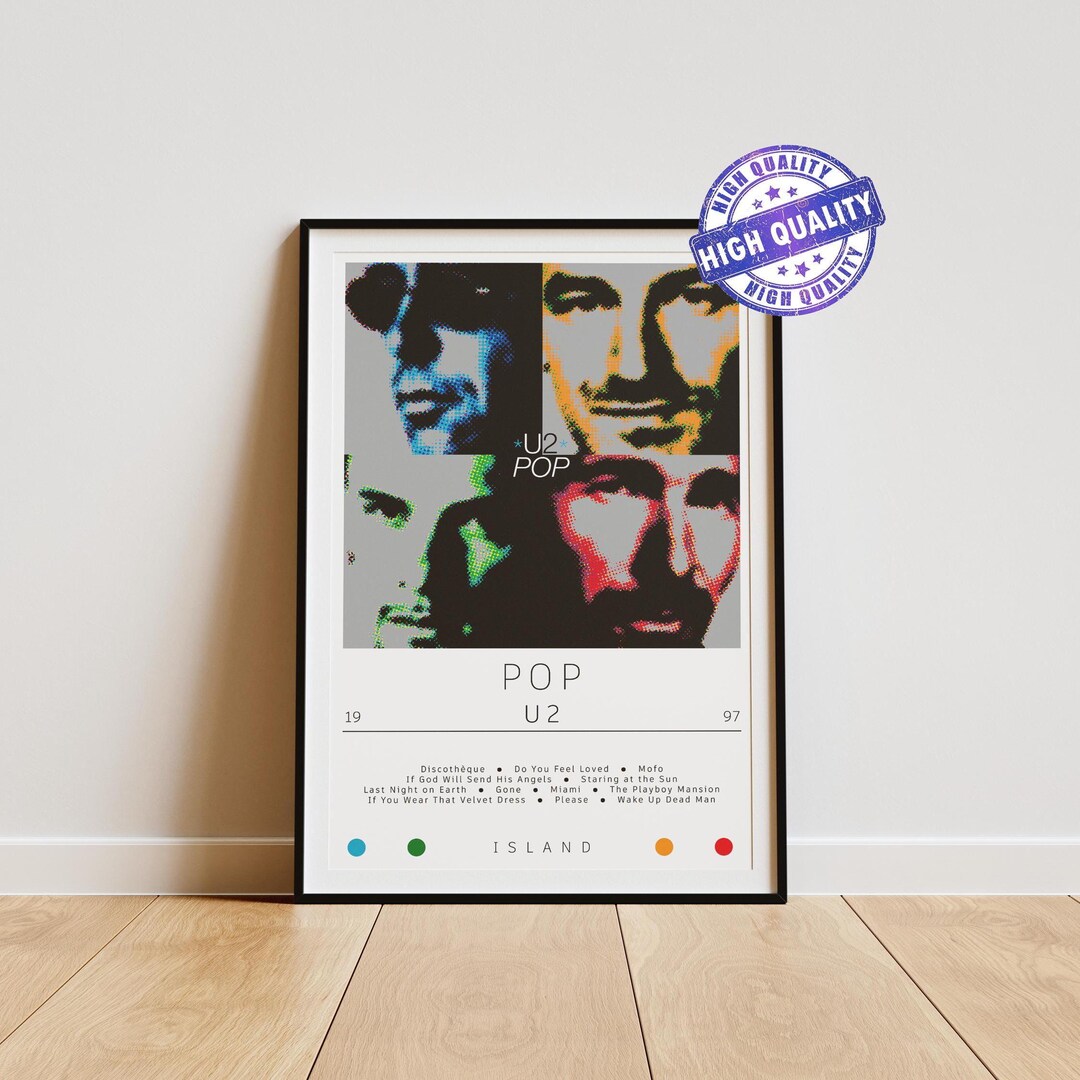 U2 Poster | Pop Poster | Album Poster Prints | Wall Decor Posters ...
