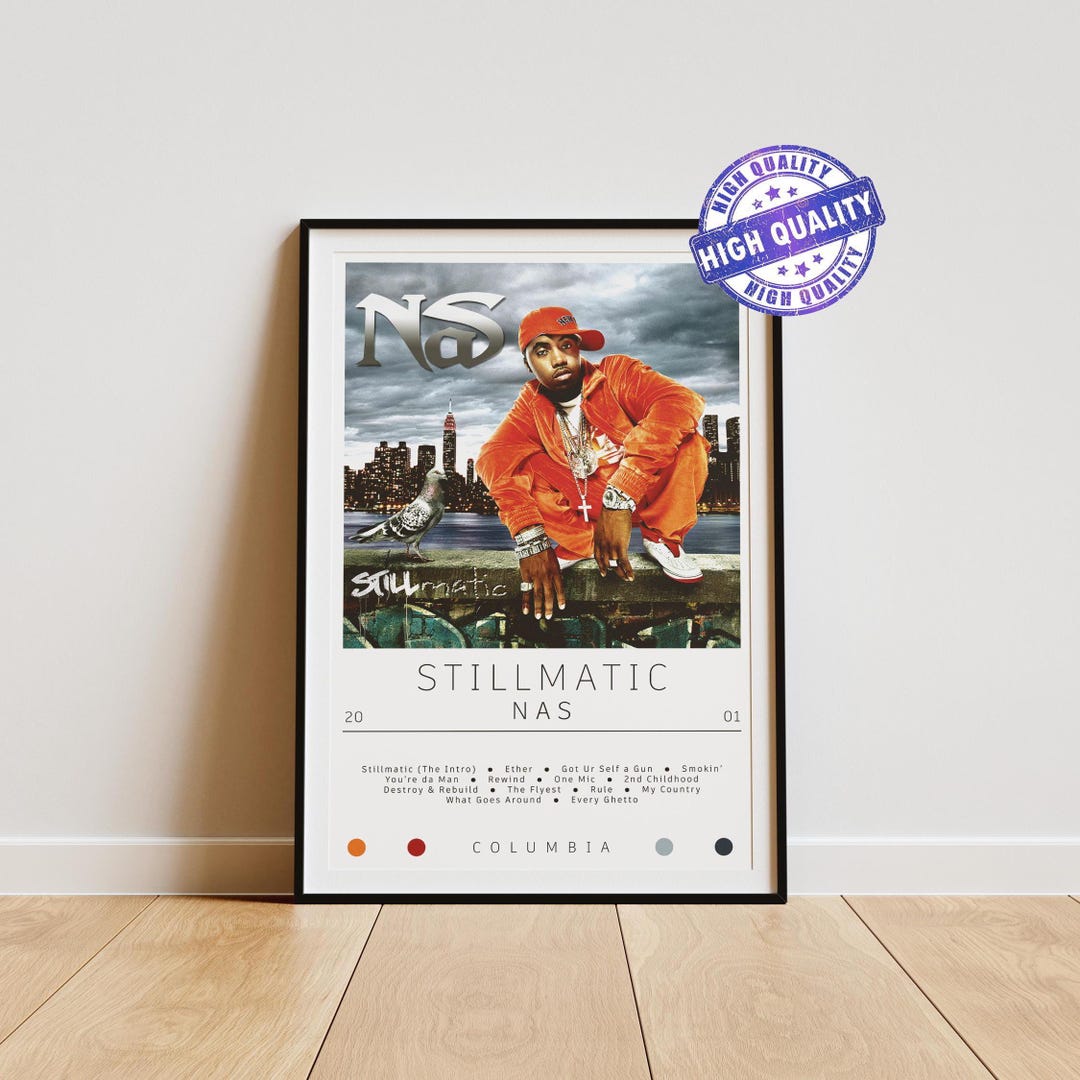 Nas Poster | Stillmatic Poster | Album Poster Prints | Wall Decor ...