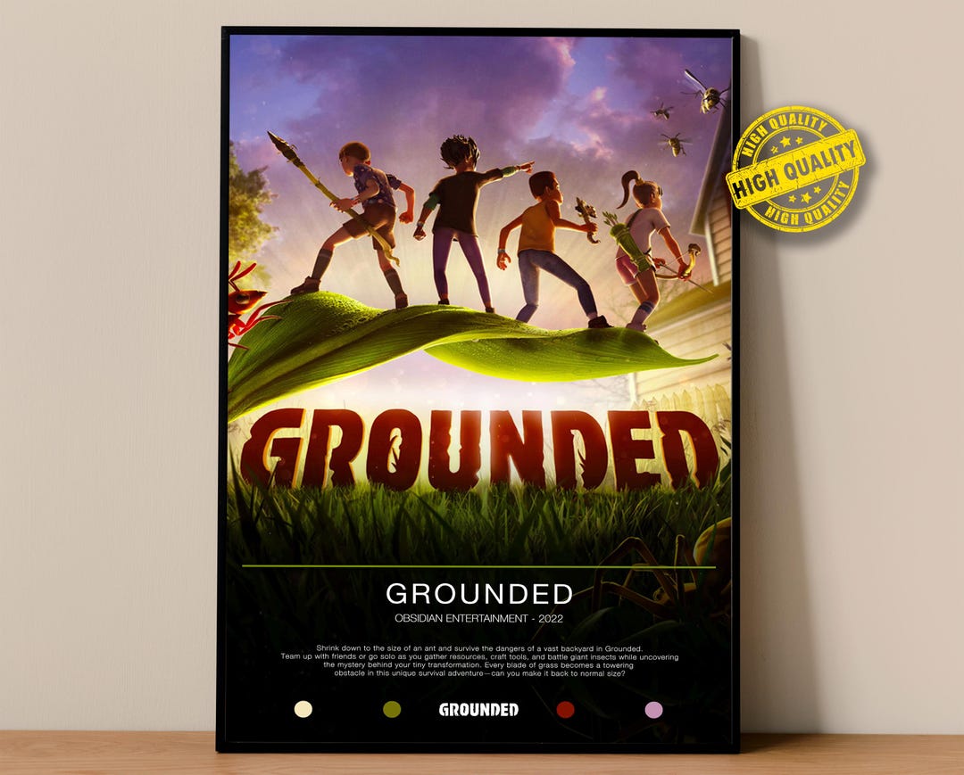 Grounded Poster | Gaming Poster | Video Game Prints | Wall Decor ...