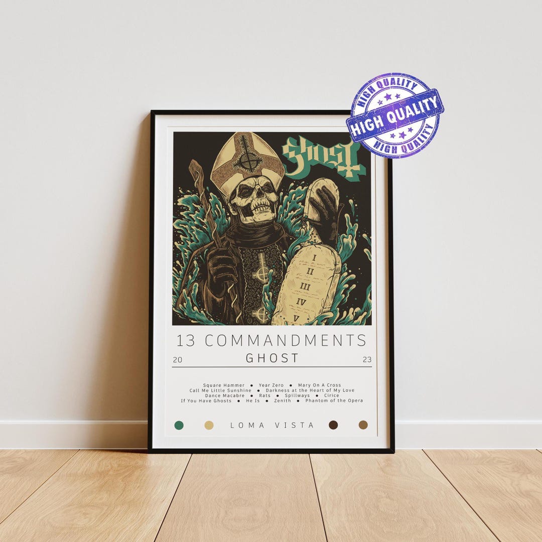 Ghost Poster | 13 Commandments Poster | Album Poster Prints | Wall ...