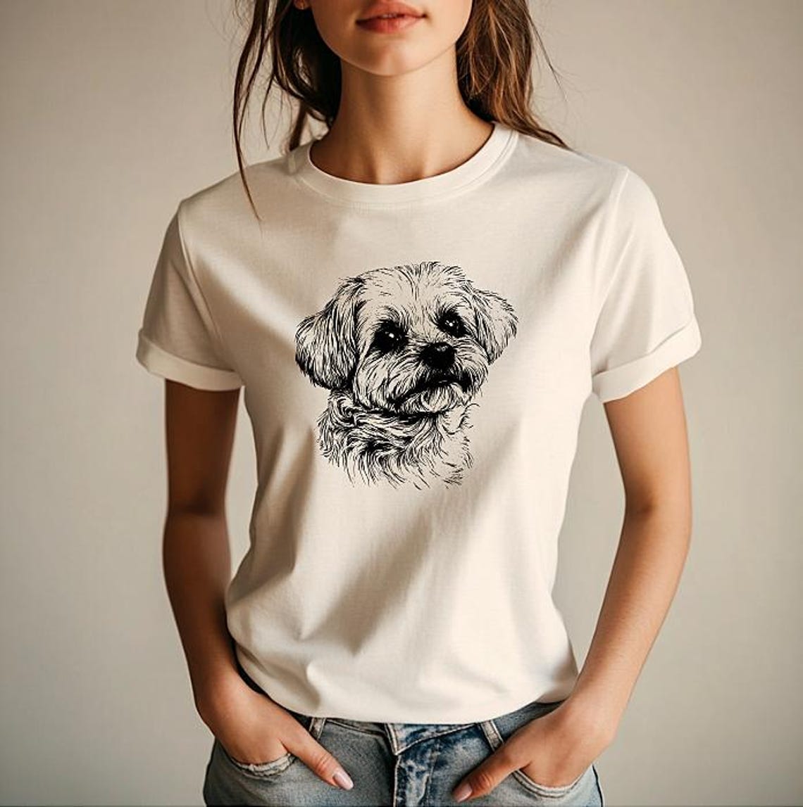 Pet Memorial SVG, Dog Portrait, Maltese Peeking Dog SVG for Laser ...