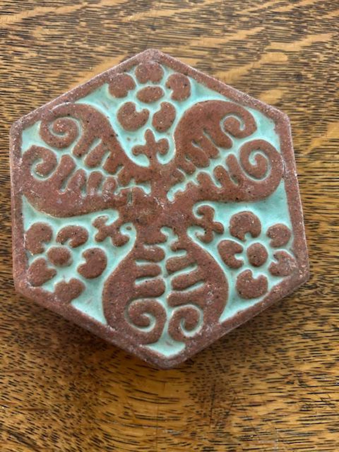 Vintage Batchelder Tile, Hexagonal Glazed Pattern, Unused - Etsy