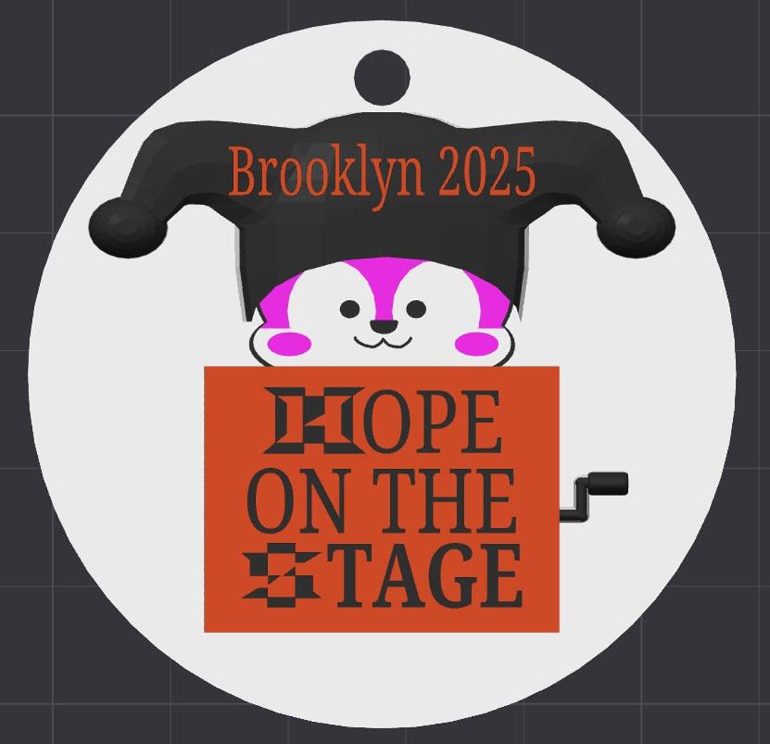 BT21 Brooklyn Mang Keychain STL | J-hope Tour 3D Print File | K-pop ...