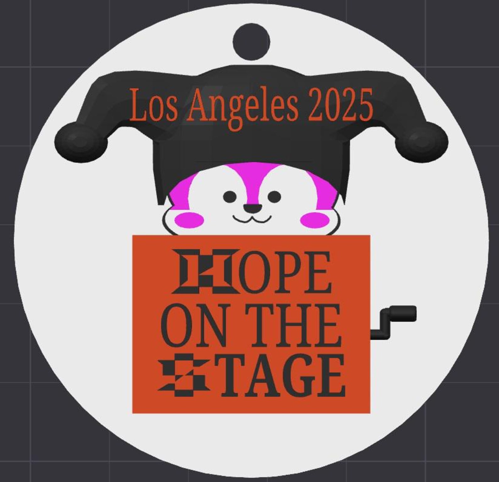 BT21 Los Angeles Mang Keychain STL | J-hope Tour 3D Print File | K-pop ...