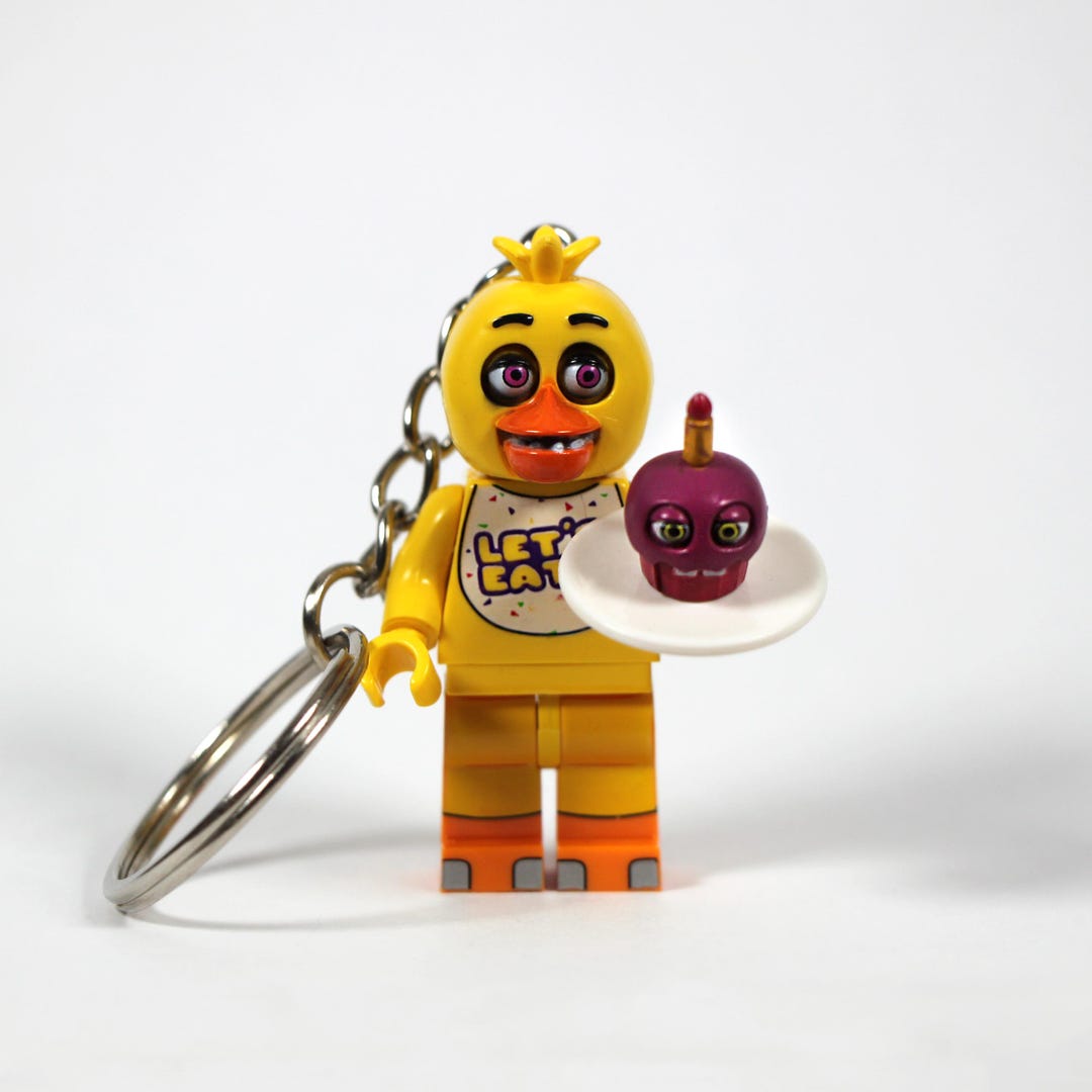 Fnaf Keychain | Chica | Lego Compatible | Five Nights at Freddy's - Etsy