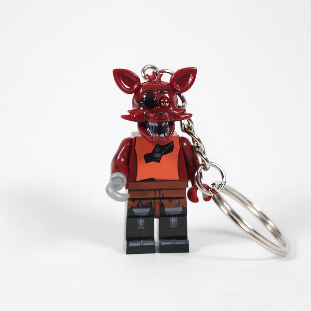 Fnaf Keychain | Foxy | Lego Compatible | Five Nights at Freddy's - Etsy