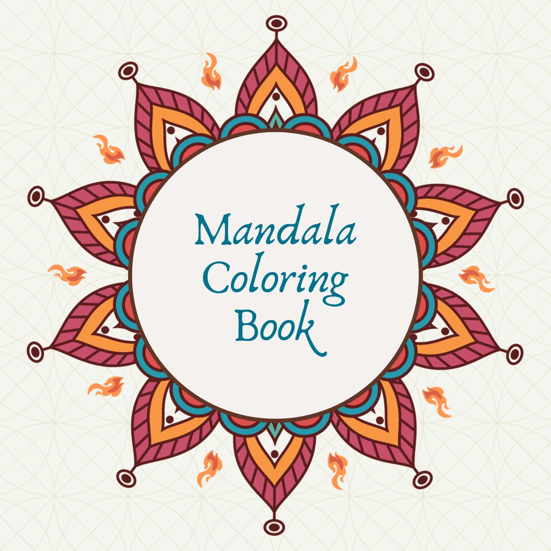 Mandala Coloring Book - Etsy