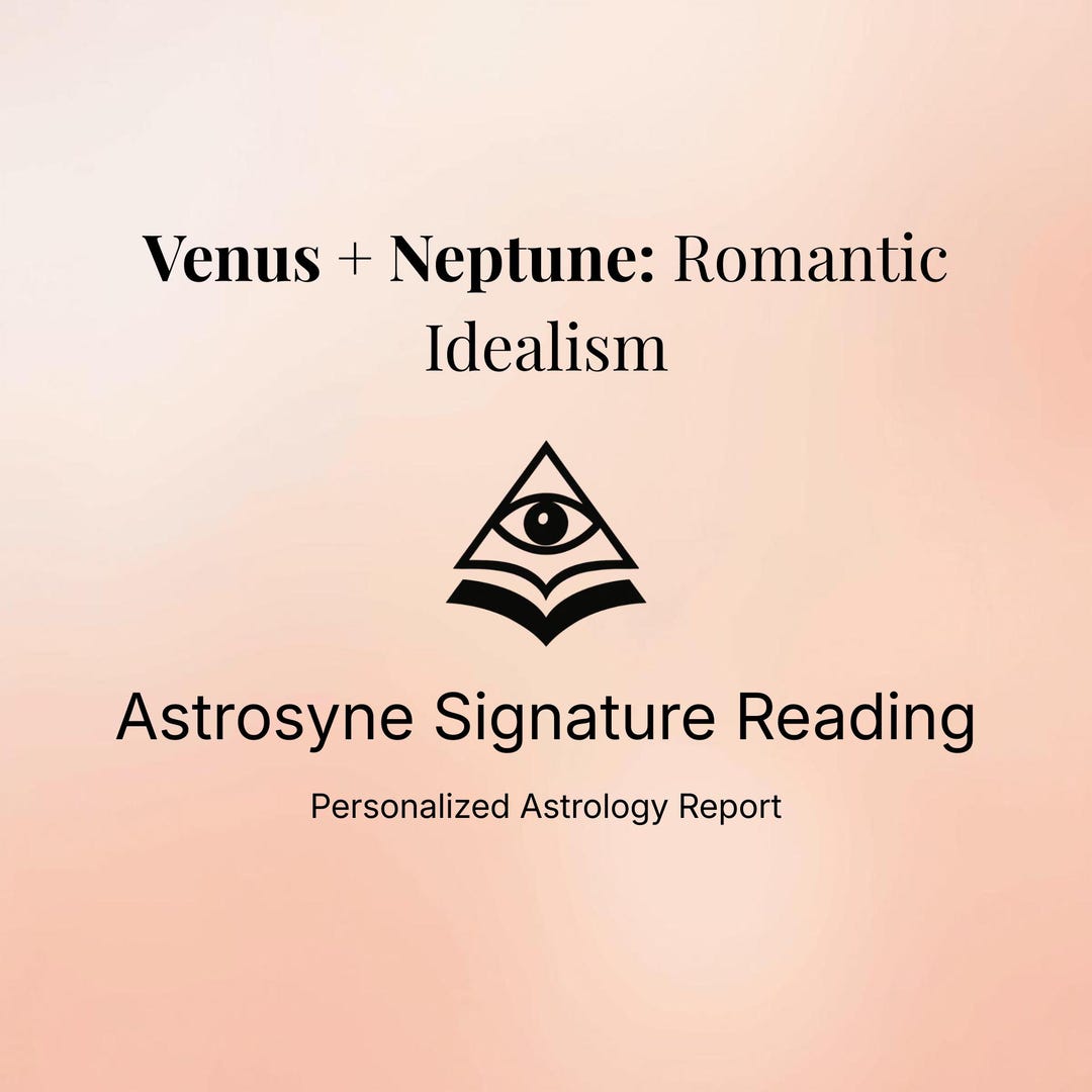 Venus Neptune Natal Chart Reading, Astrosyne Signature Astrology ...