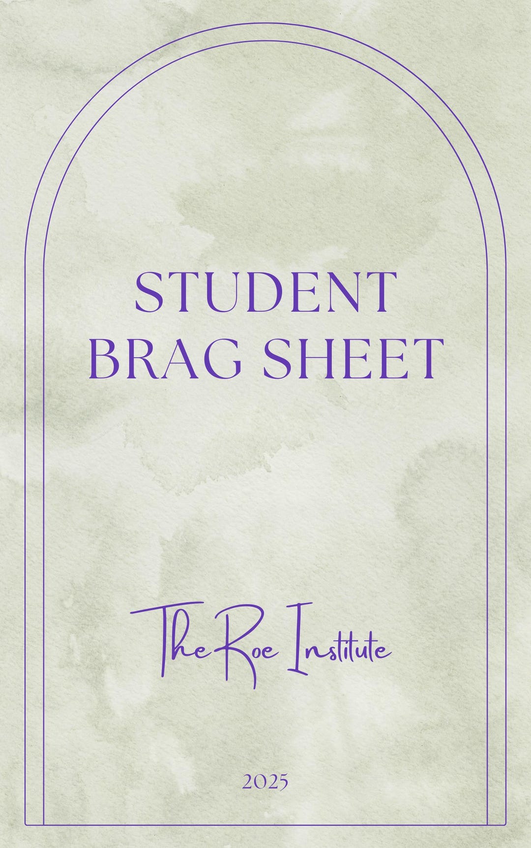 Student Brag Sheet: College & Scholarship Recommendation Form ...