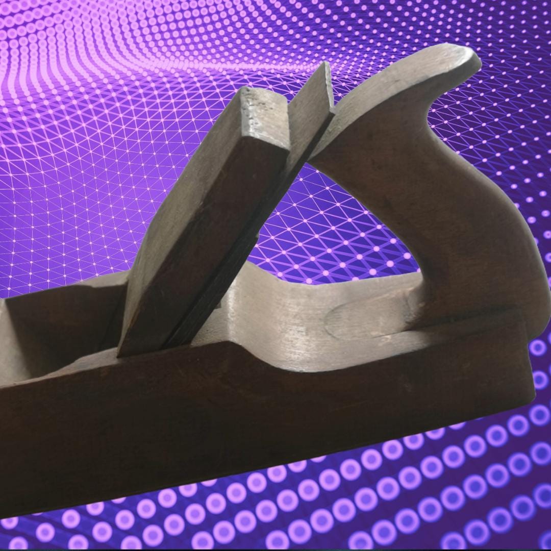 Vintage Hand Plane With Wooden Handle: A Classic Tool of Woodworking ...