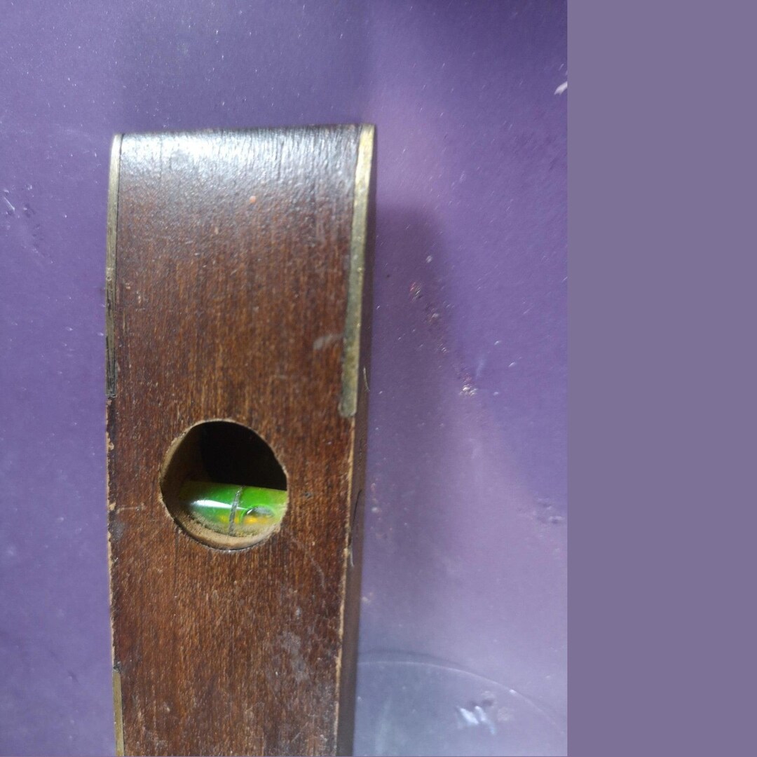 Vintage Brass and Wood Torpedo Spirit Level - Etsy
