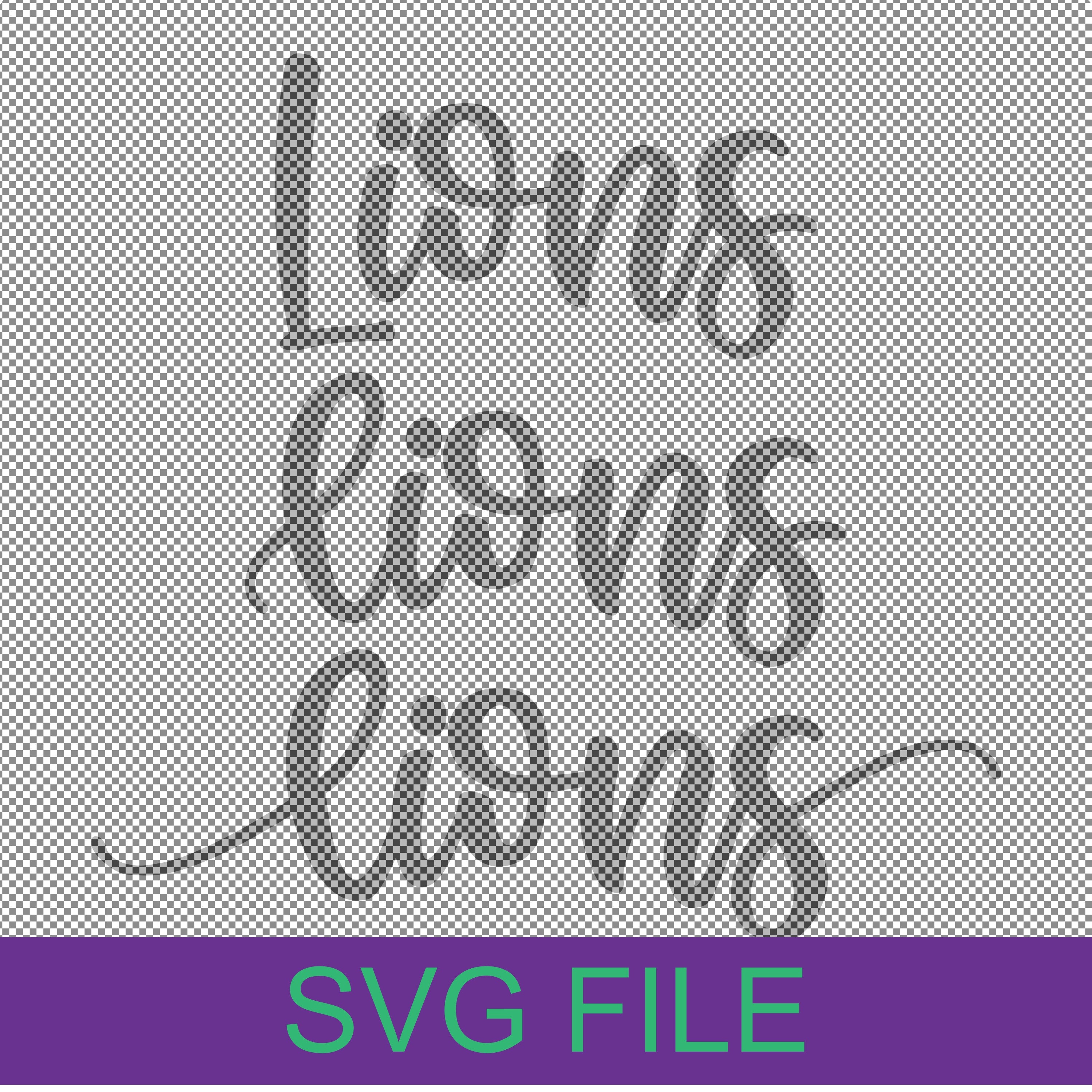 Lions Handwritten Script School Mascot SVG Digital File ONLY - Not a ...