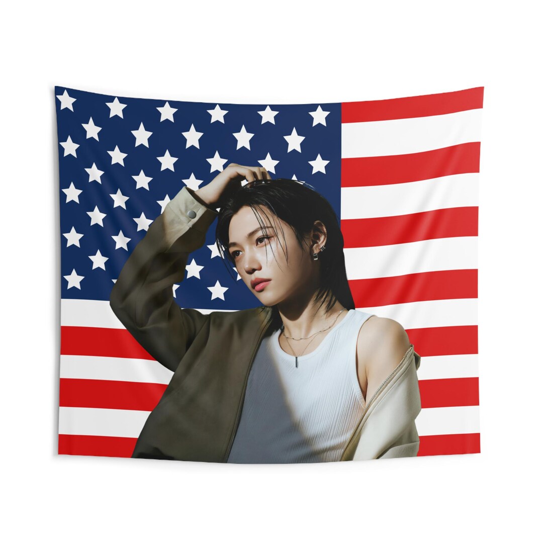 Skz Felix Visuals American Flag, Stray Kids Concert Banner, SKZ Kpop ...