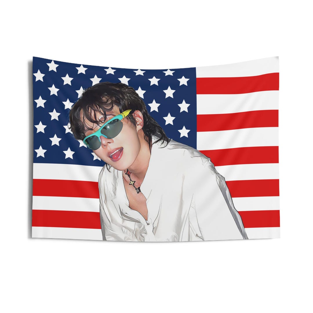 Jhope Cool Vibe American Flag, Jhope Concert Banner, Jhope Kpop Flag ...