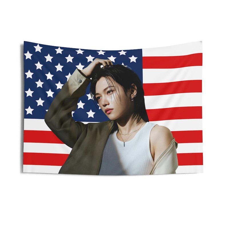 Skz Felix Visuals American Flag, Stray Kids Concert Banner, SKZ Kpop ...