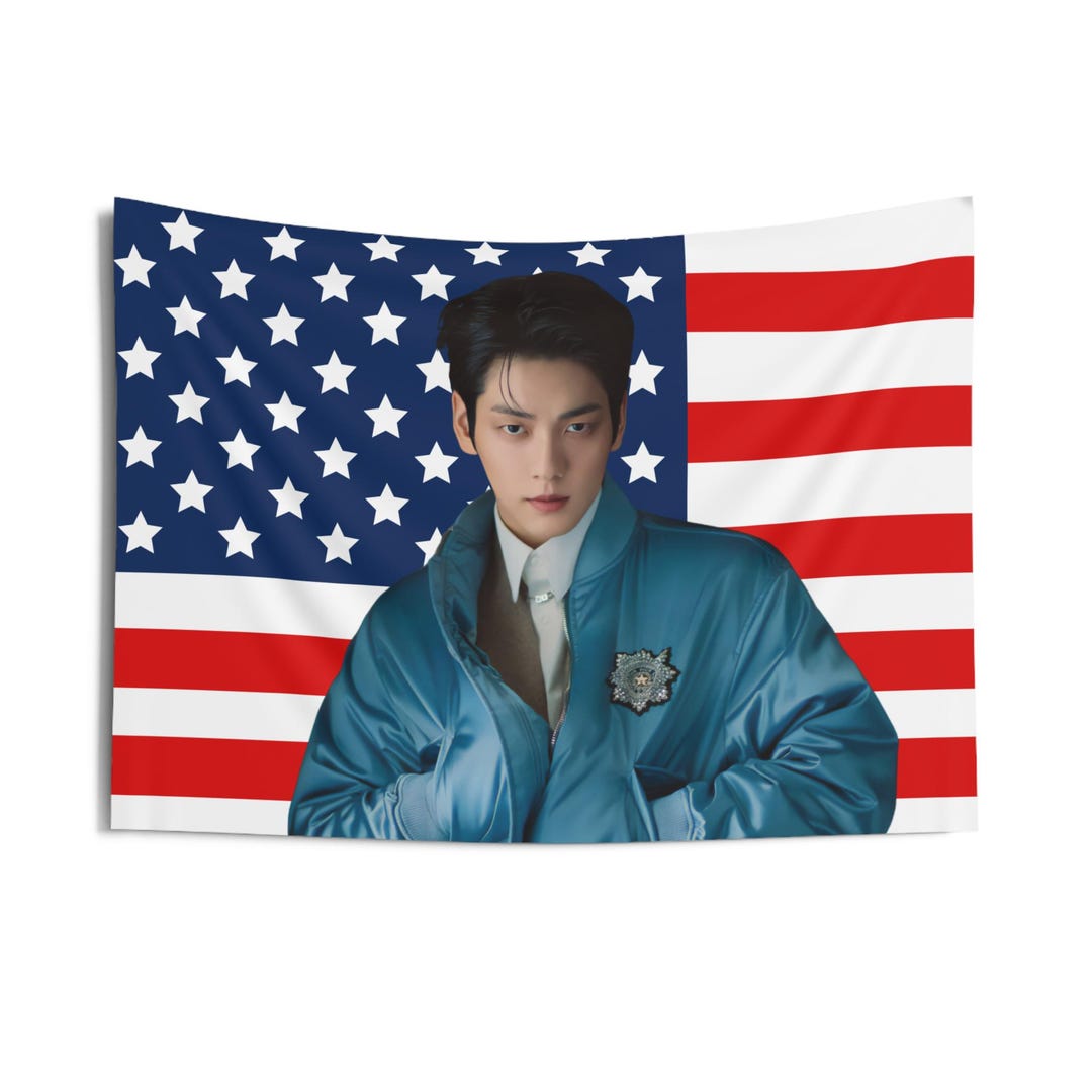 Soobin Photoshoot American Flag, Txt Concert Banner, Txt Kpop Flag, Txt ...