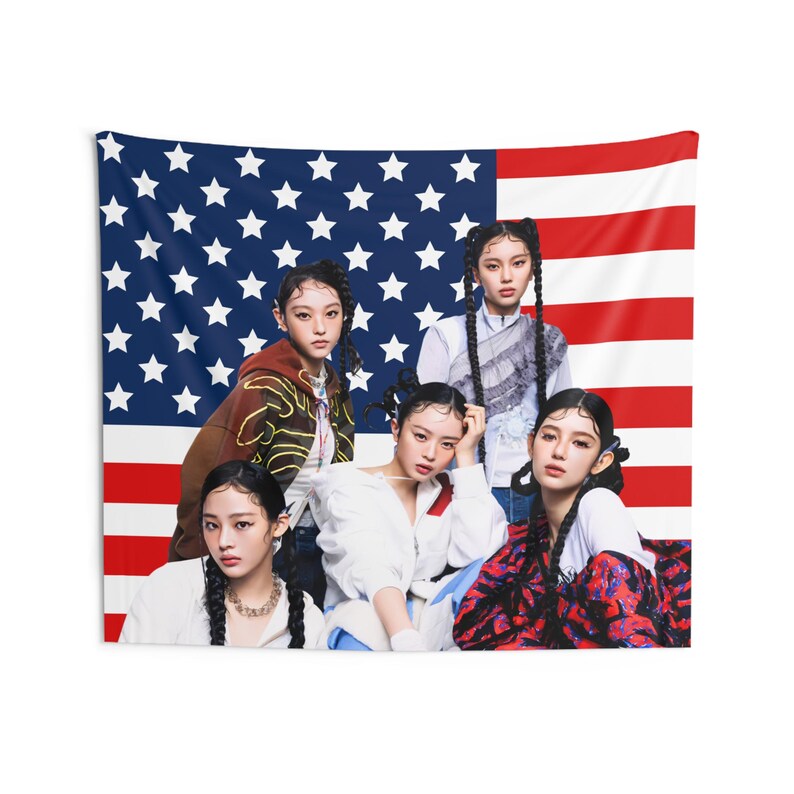 Njz Members Concept Photo American Flag, Njz Concert Banner, Njz Kpop ...