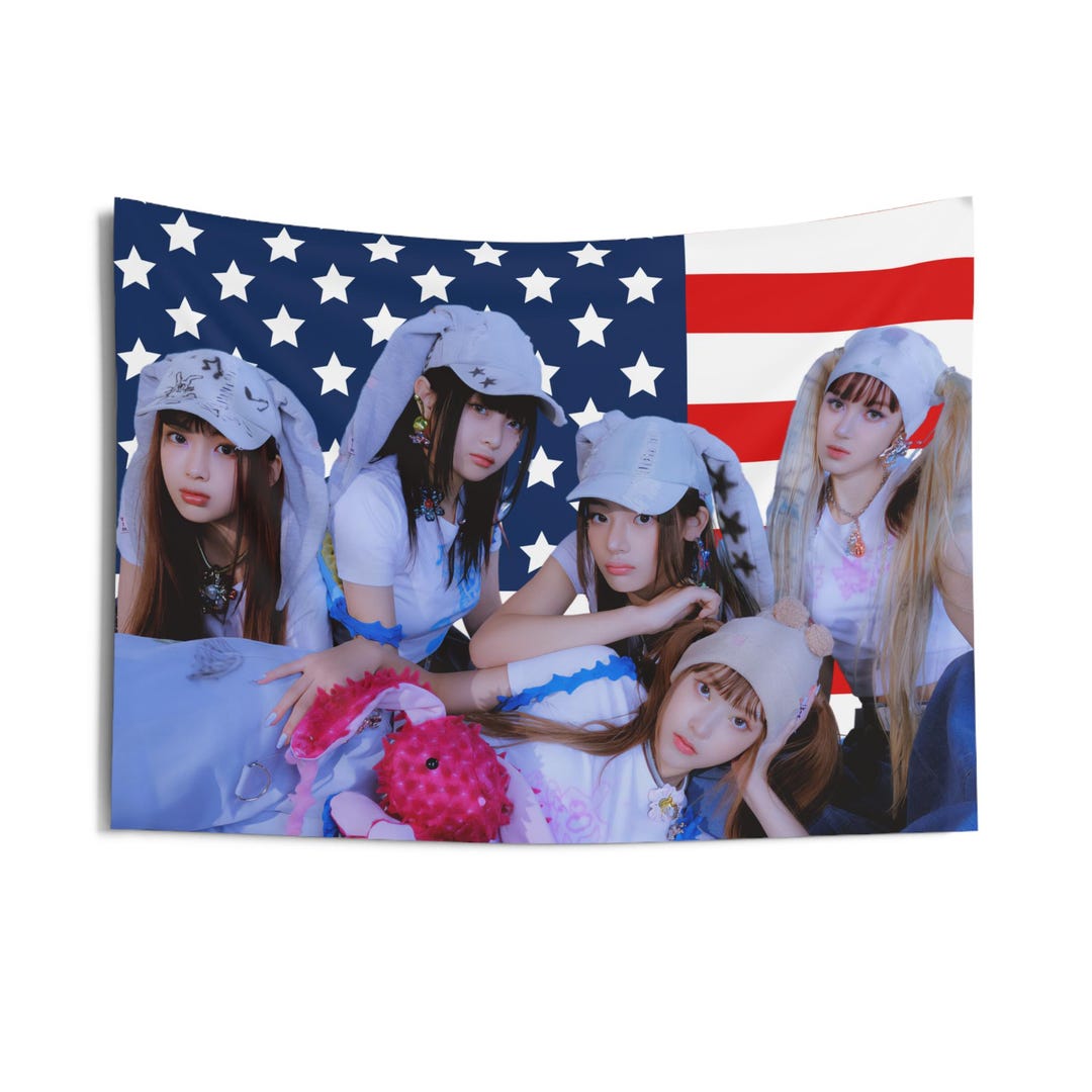 Njz Members Cute Photo American, Njz Concert Banner, Njz Kpop Flag, Njz ...