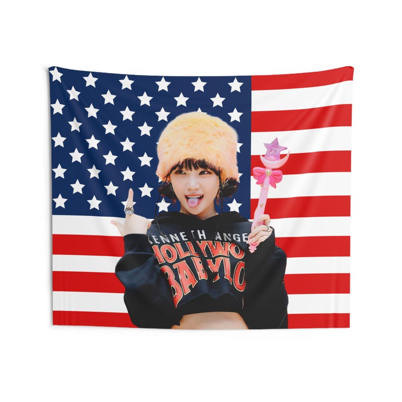 Chaewon Cute American Flag, Chaewon Concert Banner, Chaewon Kpop Flag ...