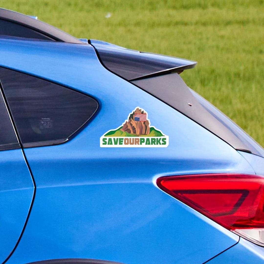 National Parks Supporter 8"x10" Bumper Sticker | Support Park Rangers ...