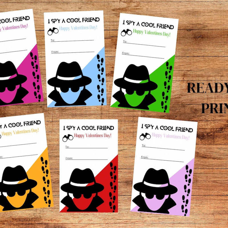Spy Valentines Cards - Etsy UK