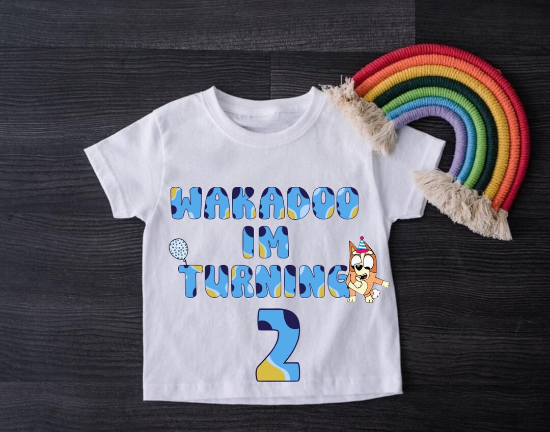 Bluey Personalised Birthday Top, Bluey Inspired Top, Boys & Girls Bluey ...