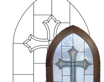 Stained Glass Cross Celtic Pattern Digital Download JPG - Etsy
