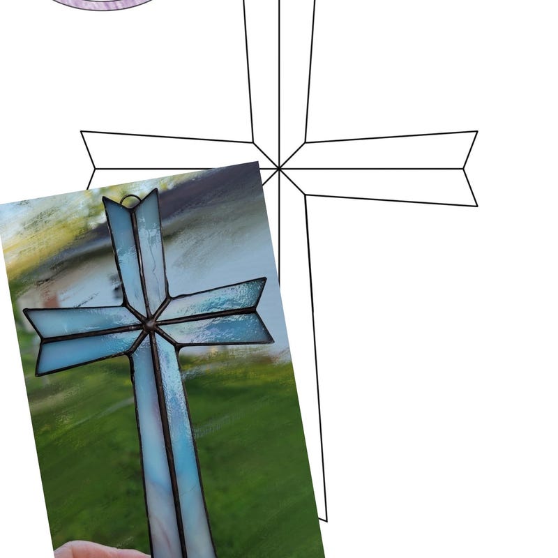 Stained Glass Cross - Etsy