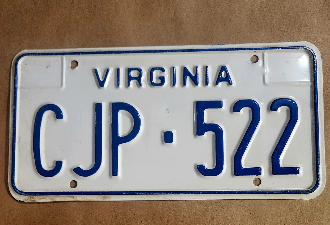 1974 VIRGINIA License Plate - Etsy