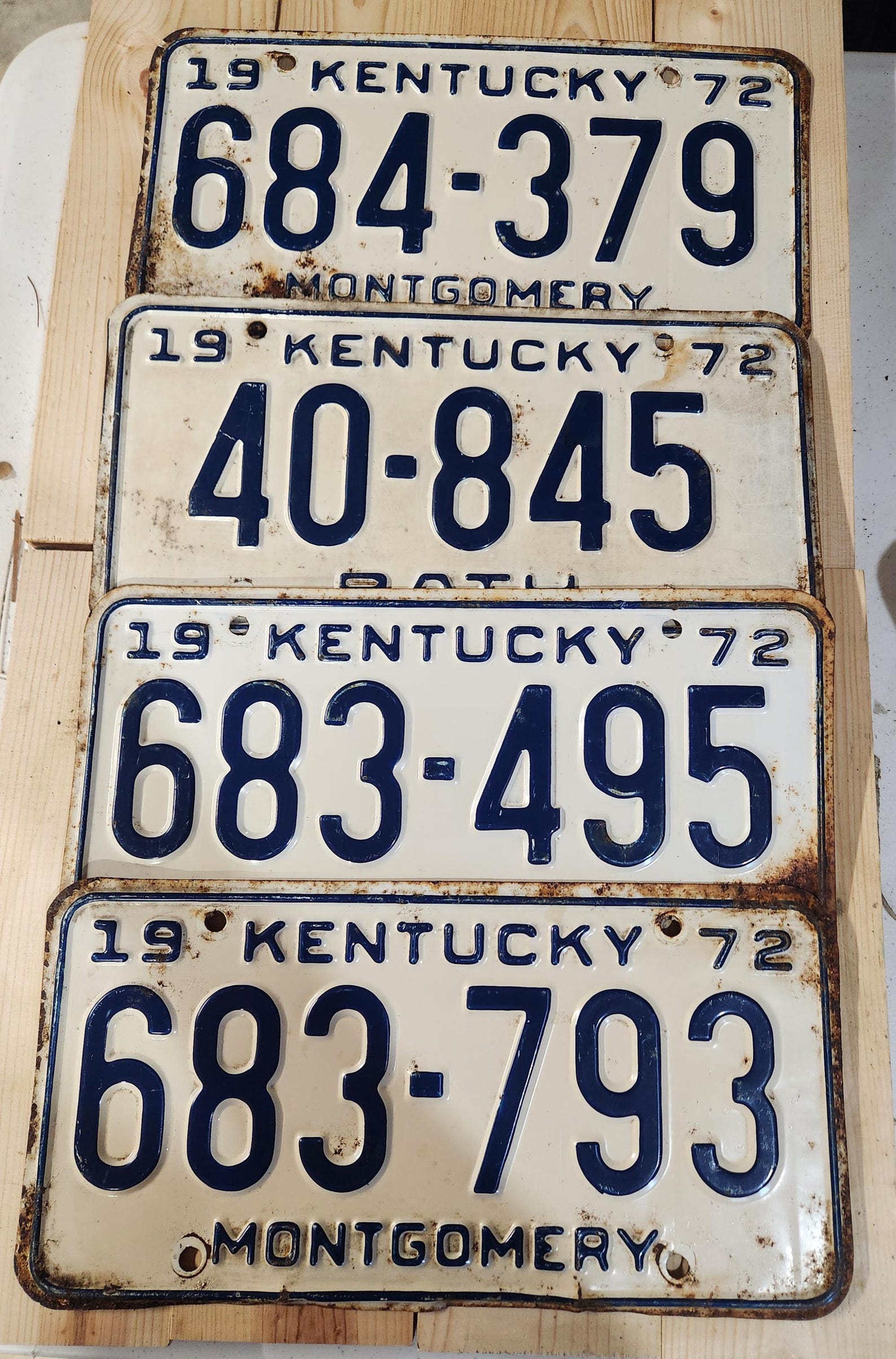 1972 Vintage Kentucky License Plates Your Choice - Etsy