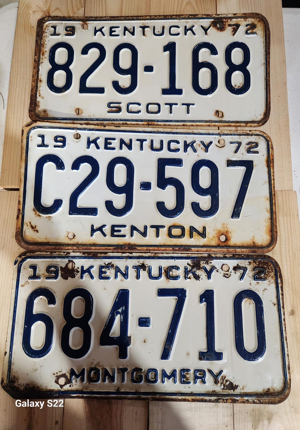 1972 Vintage Kentucky License Plates Your Choice - Etsy