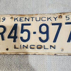 Vintage Kentucky License Plates Choose Between 1958-1968 - Etsy