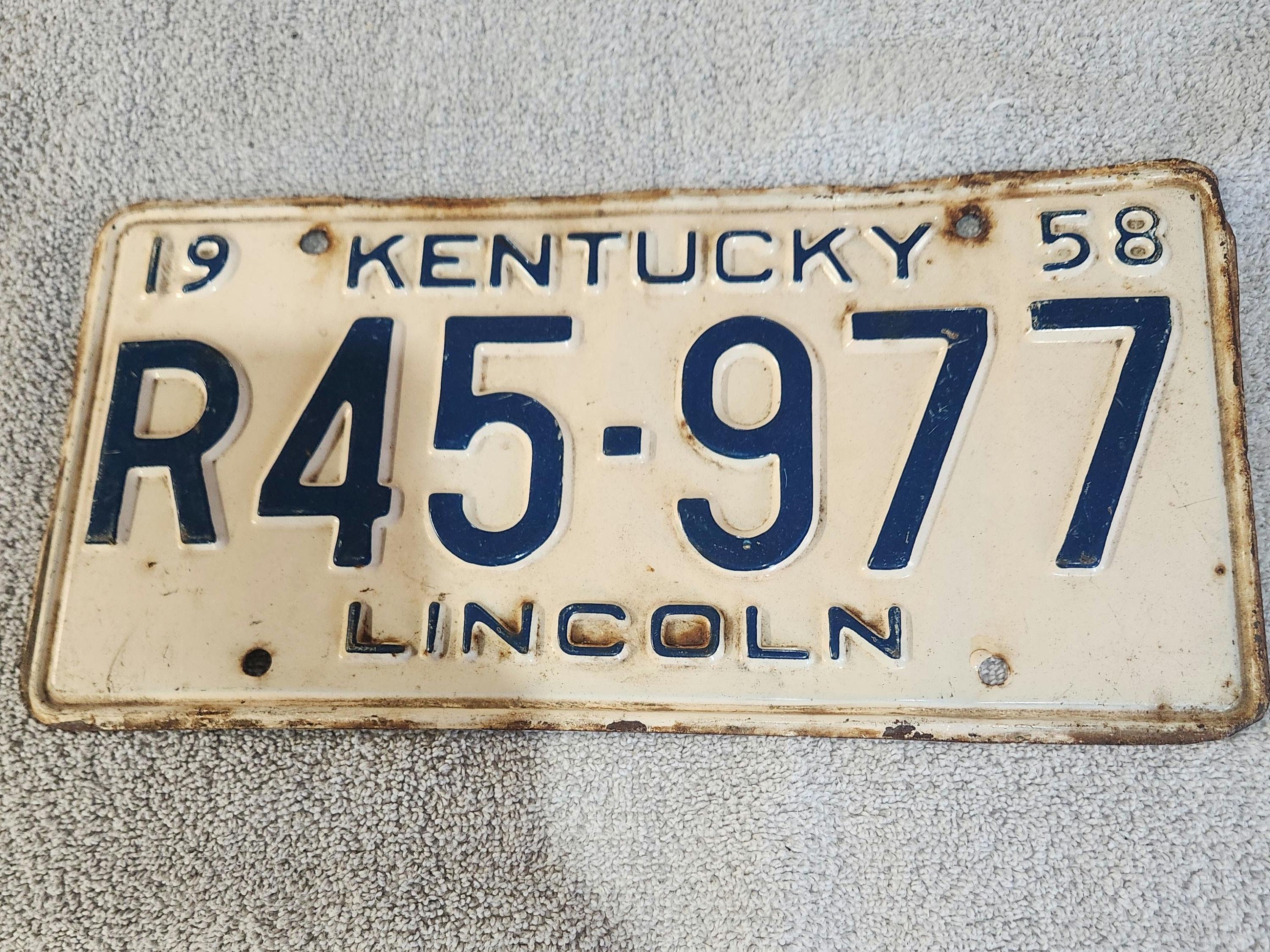 Vintage Kentucky License Plates Choose Between 1958-1968 - Etsy