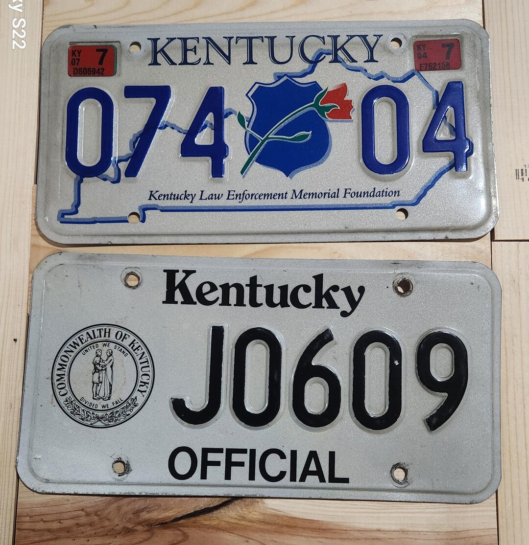 Kentucky Official License Plates - Etsy