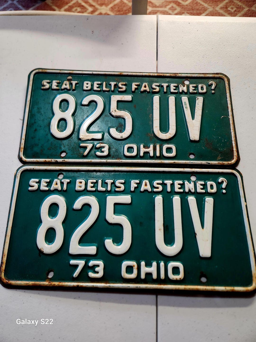 1973 Ohio License Plate Pair - Etsy