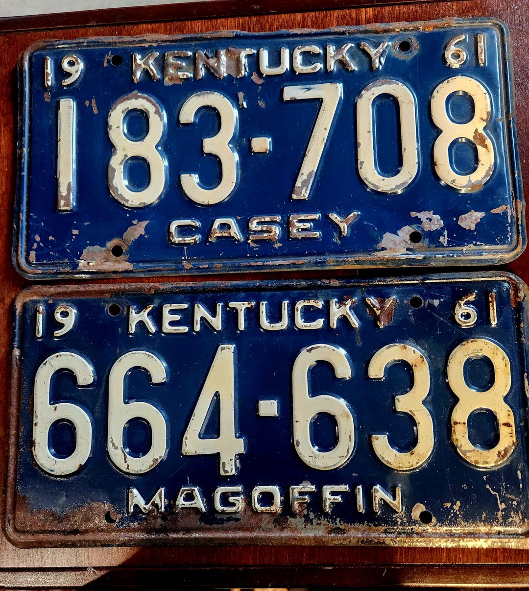 Kentucky License Plates 1961 - 1963-1964-1965 - Etsy