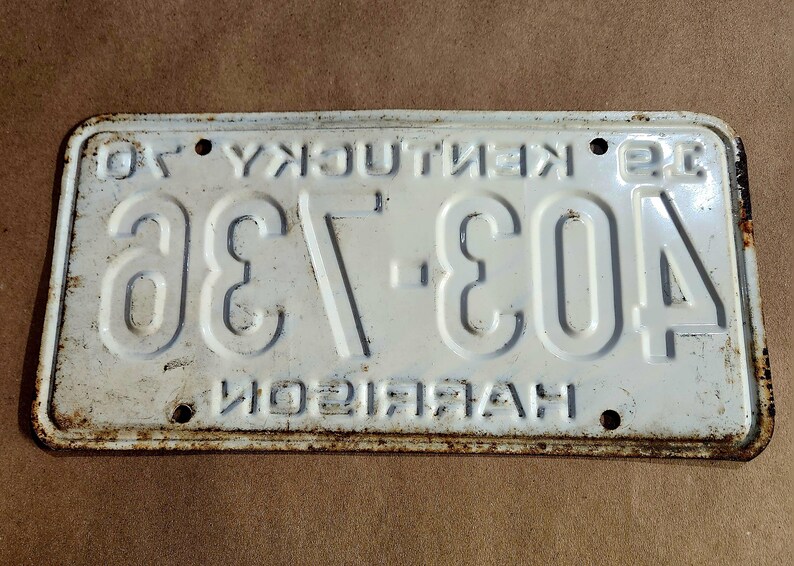 1970 Kentucky License Plate - Etsy