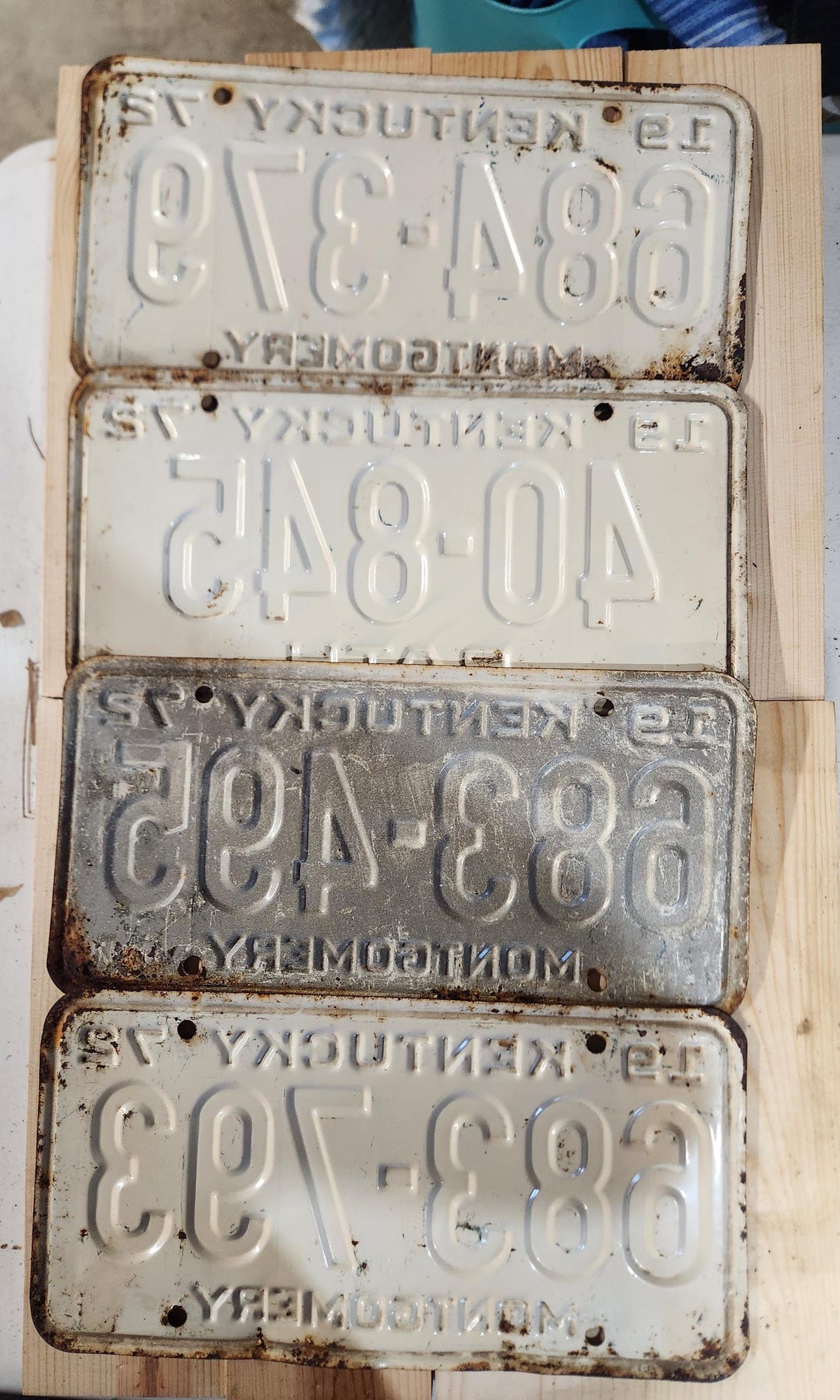 1972 Vintage Kentucky License Plates Your Choice - Etsy